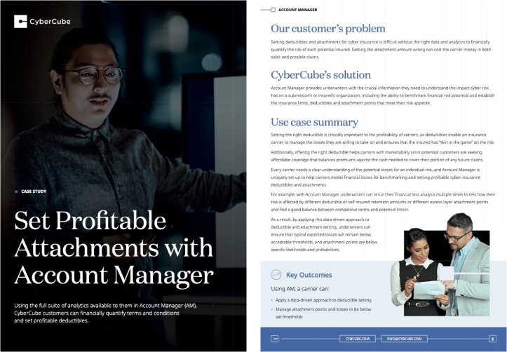 CyberCube - Cyber Risk Analytics and Modeling for the Insurance Market